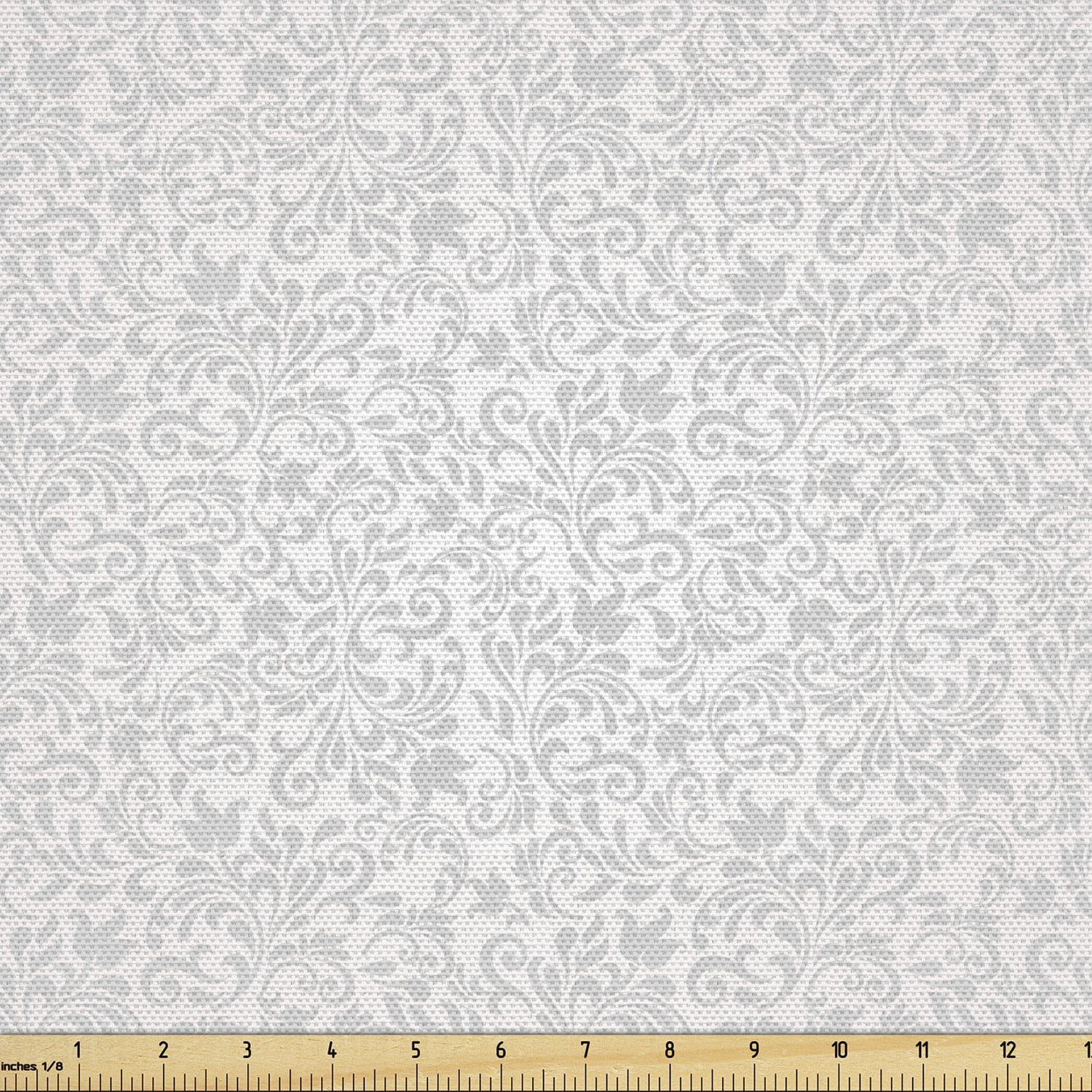 Ambesonne Geometric Fabric by the Yard Upholstery, Victorian Damask ...