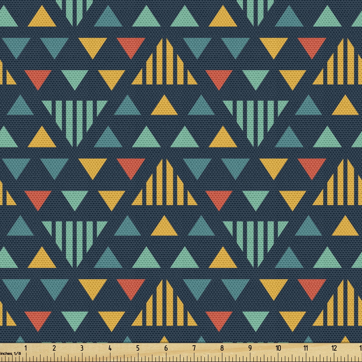 Ambesonne Geometric Fabric by the Yard Upholstery, Hipster Style ...