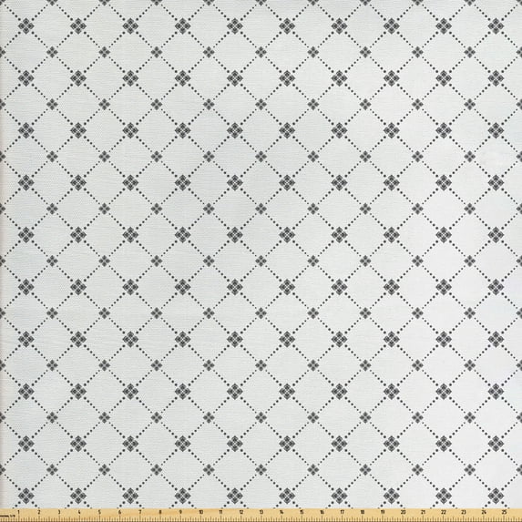Ambesonne Geometric Fabric by the Yard Upholstery, Dotted Modern ...