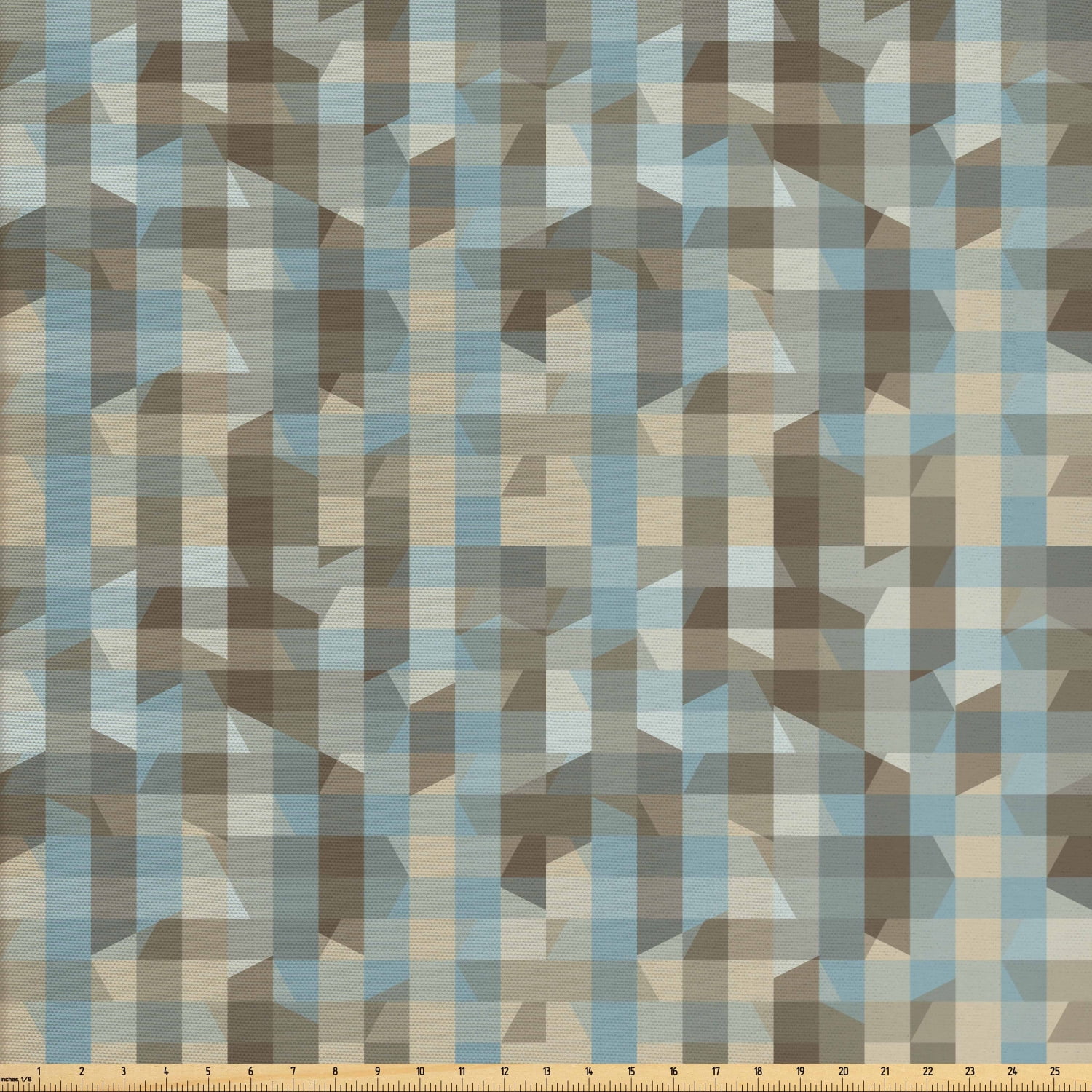 Geometric Fabric by the Yard Upholstery, Modern Fractal Look with ...