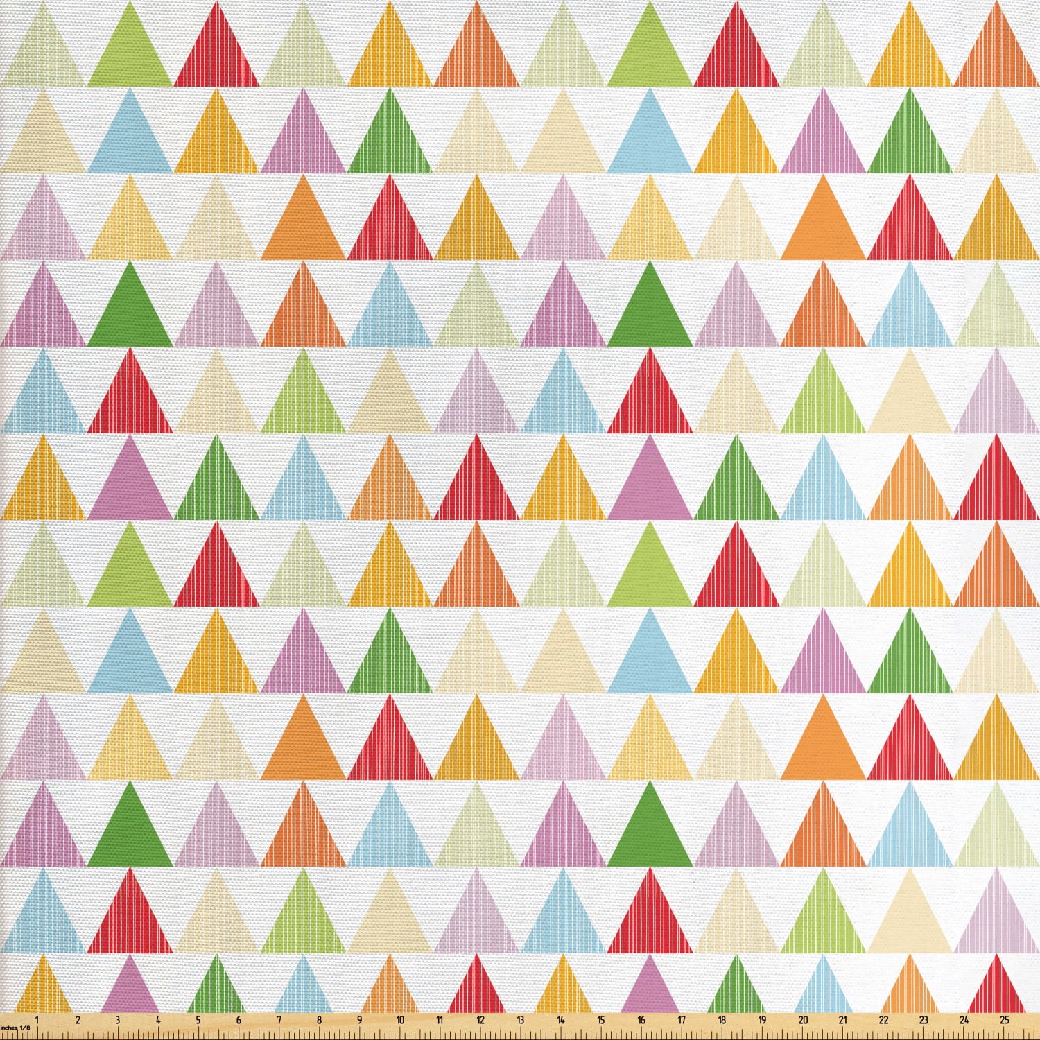 Geometric Fabric by the Yard Upholstery, Repeated Pattern of Colorful ...