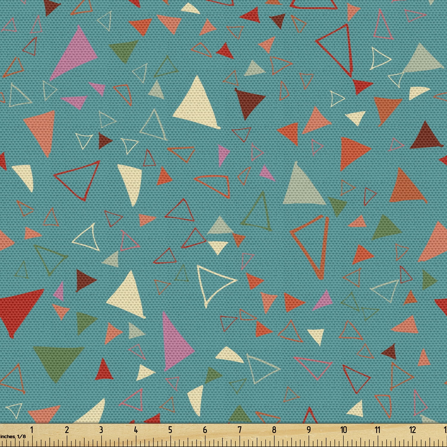 Geometric Fabric by the Yard Upholstery, Repeating Modern Pattern with ...