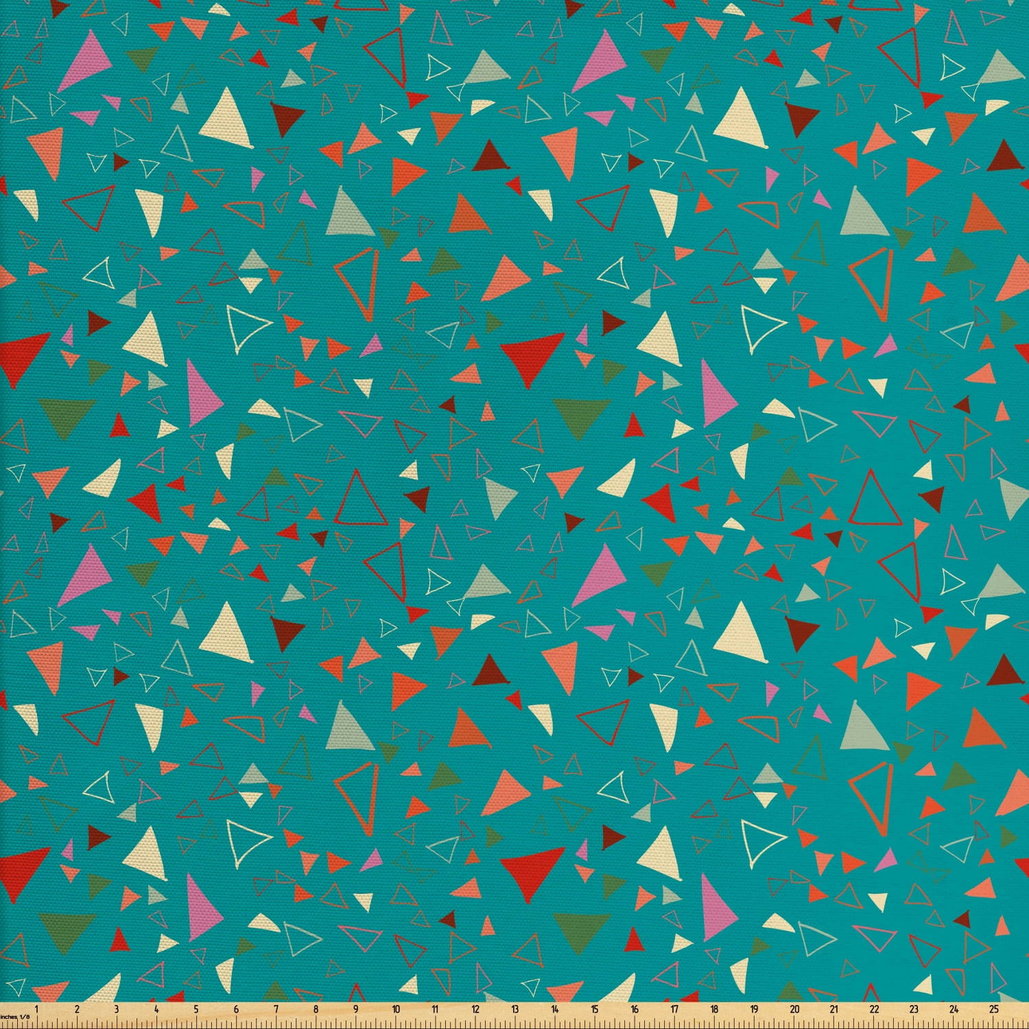 Geometric Fabric by the Yard Upholstery, Repeating Modern Pattern with ...