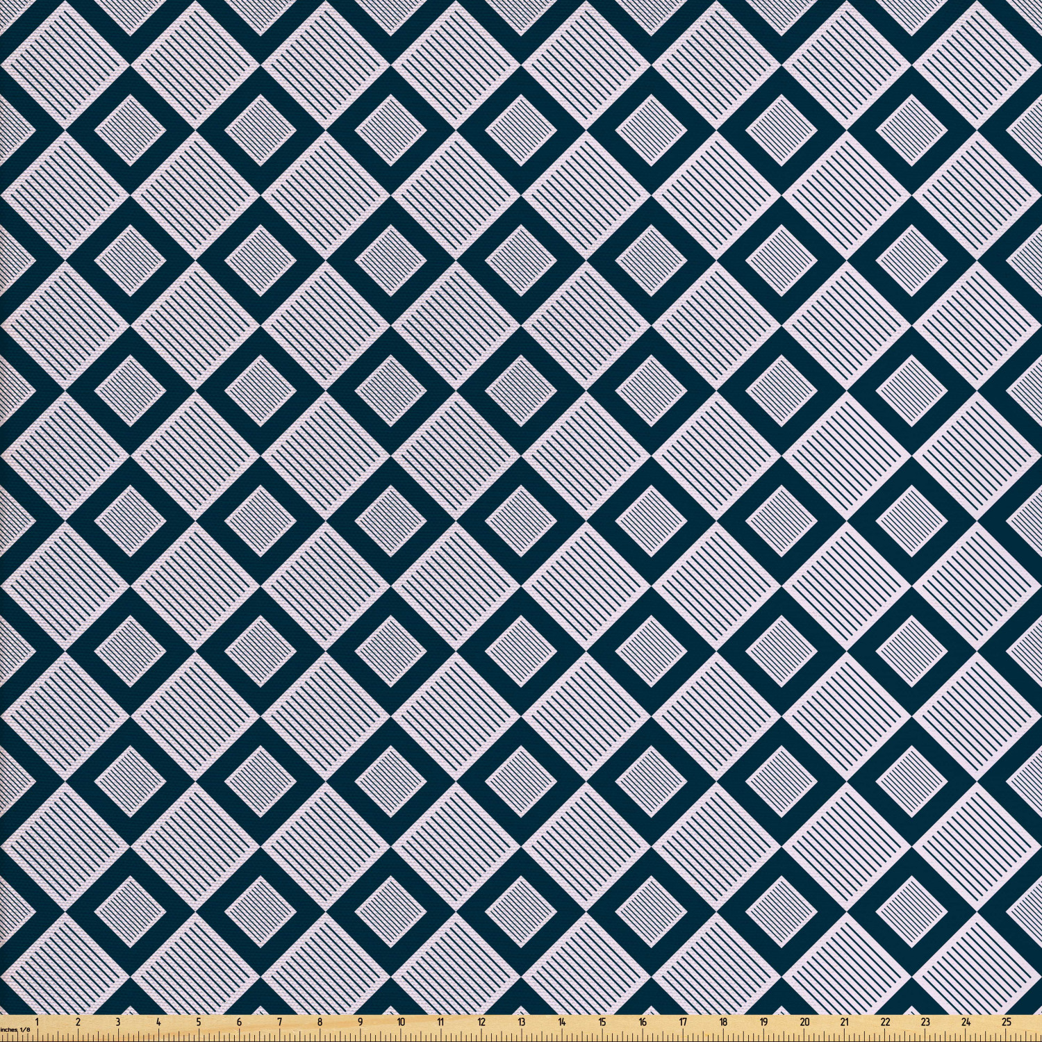 Geometric Fabric by the Yard, Vertically Arranged Repeating Striped ...