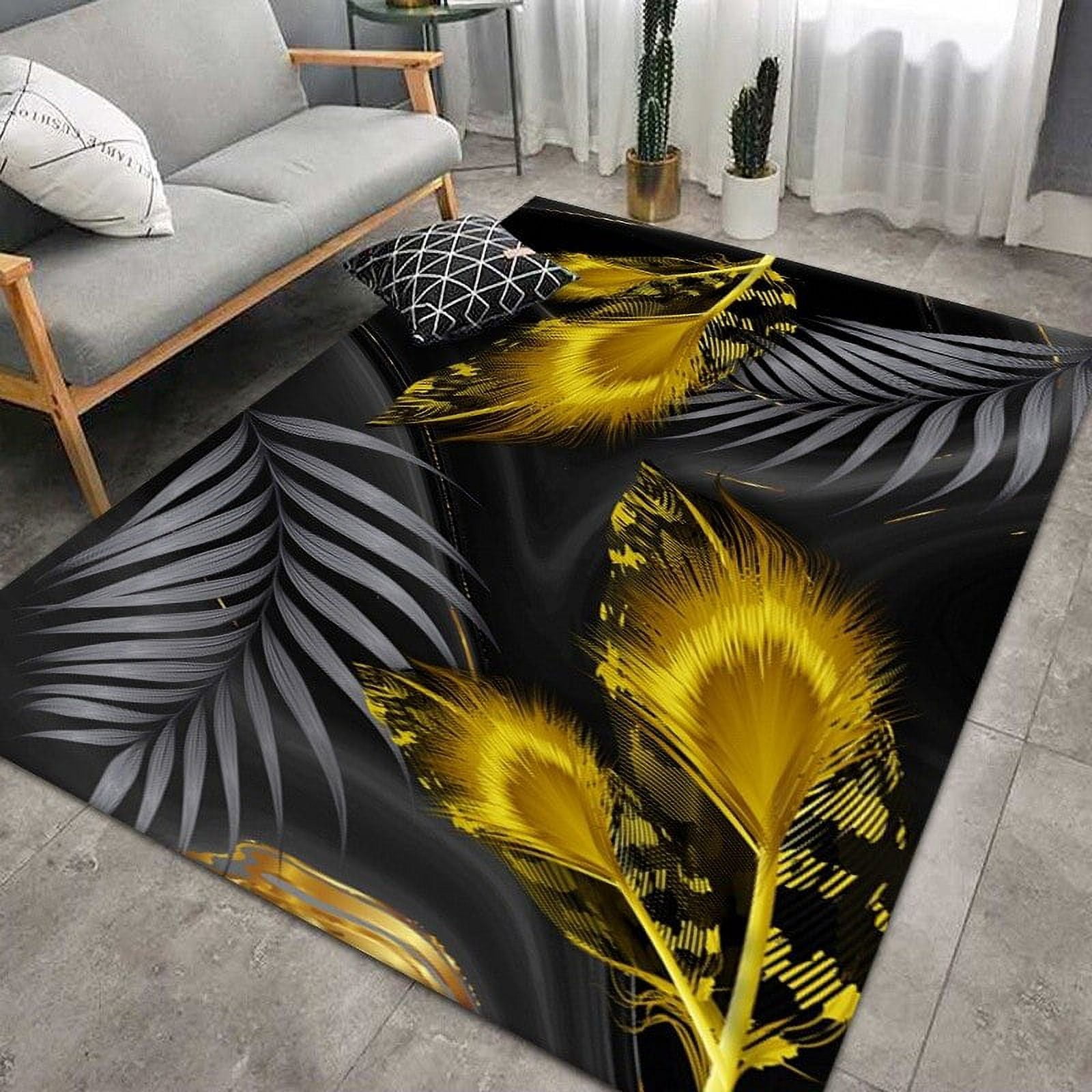 Geometric Feather Carpet for Living Room Modern European Style ...