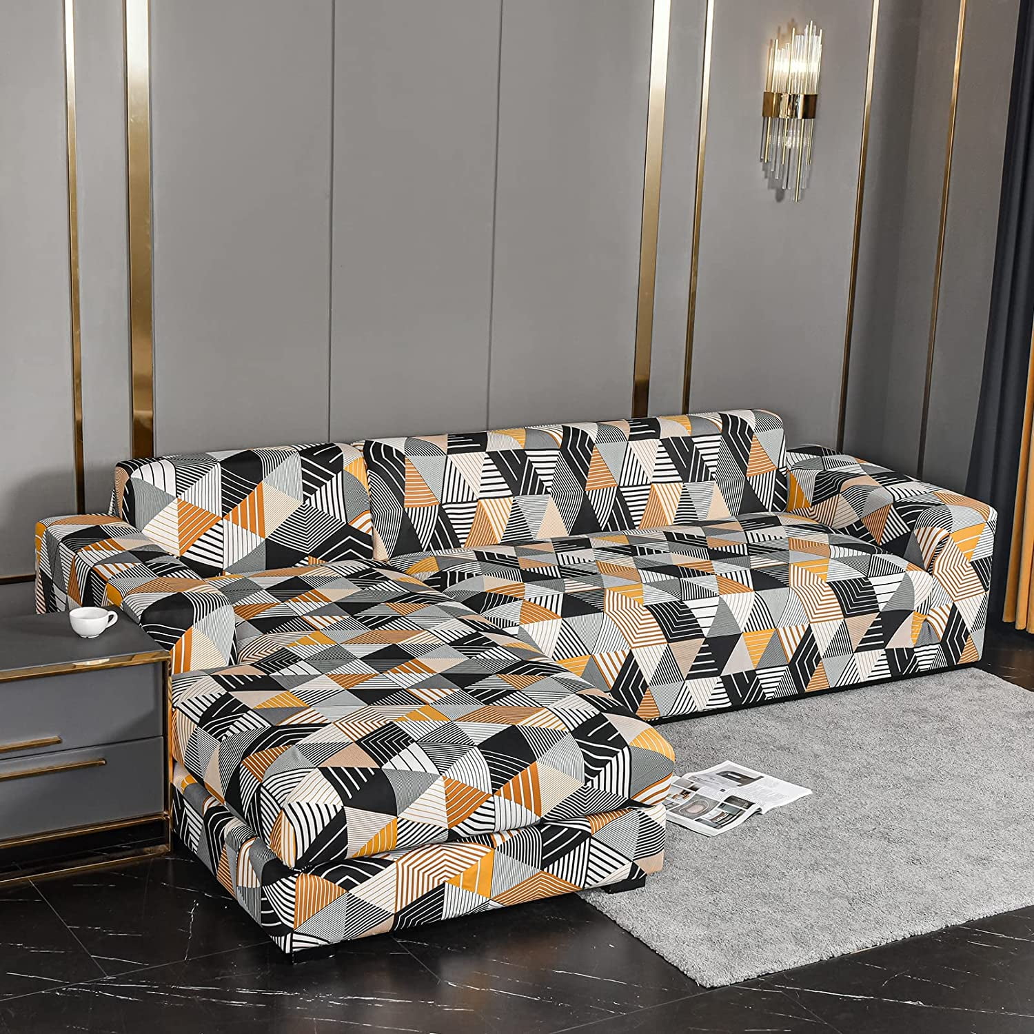Geometric Figure Decoration Home Printing Big Sofas Home Cushion Cover ...