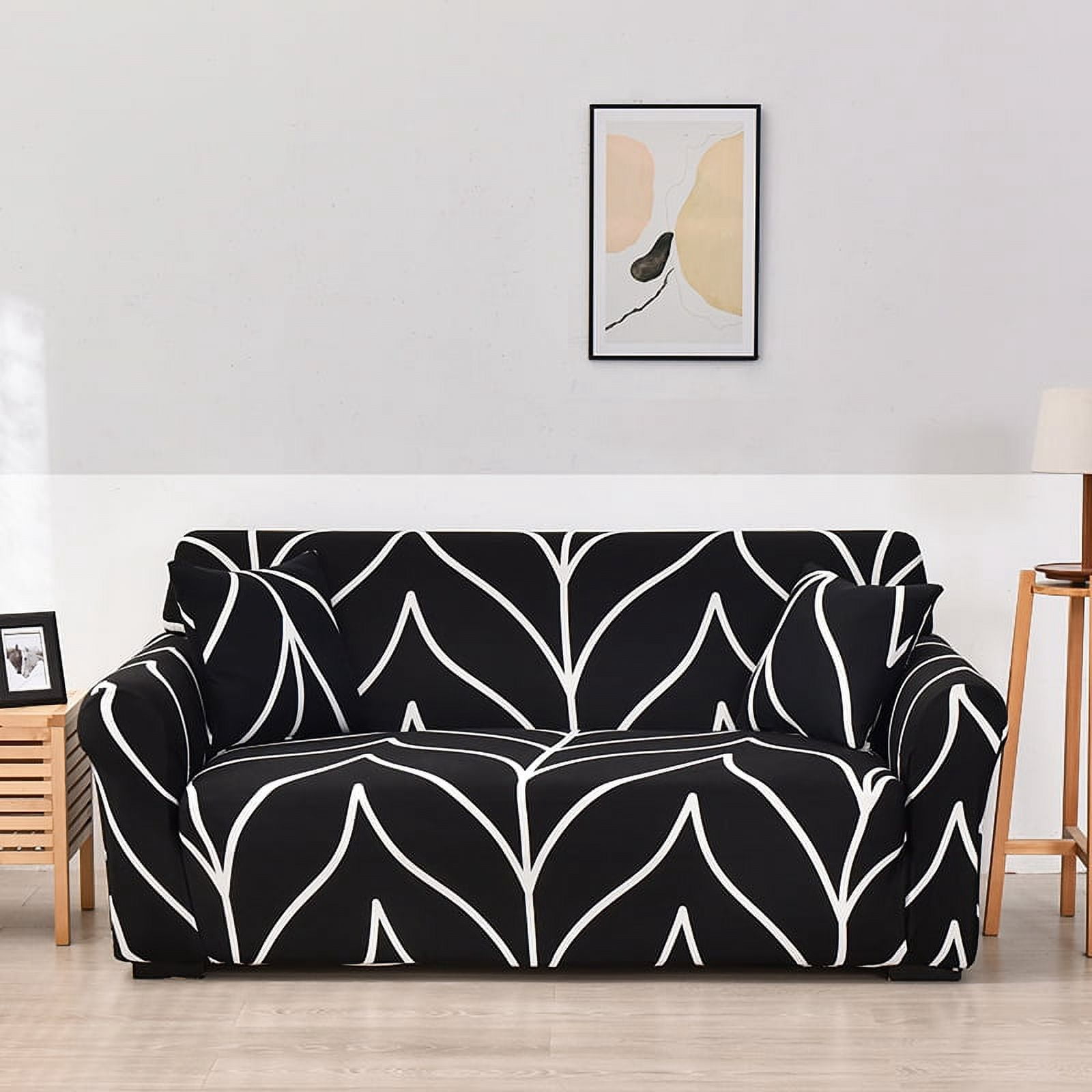 Geometric Figure Stretch Cover Elastic All-inclusive Couch Case For ...