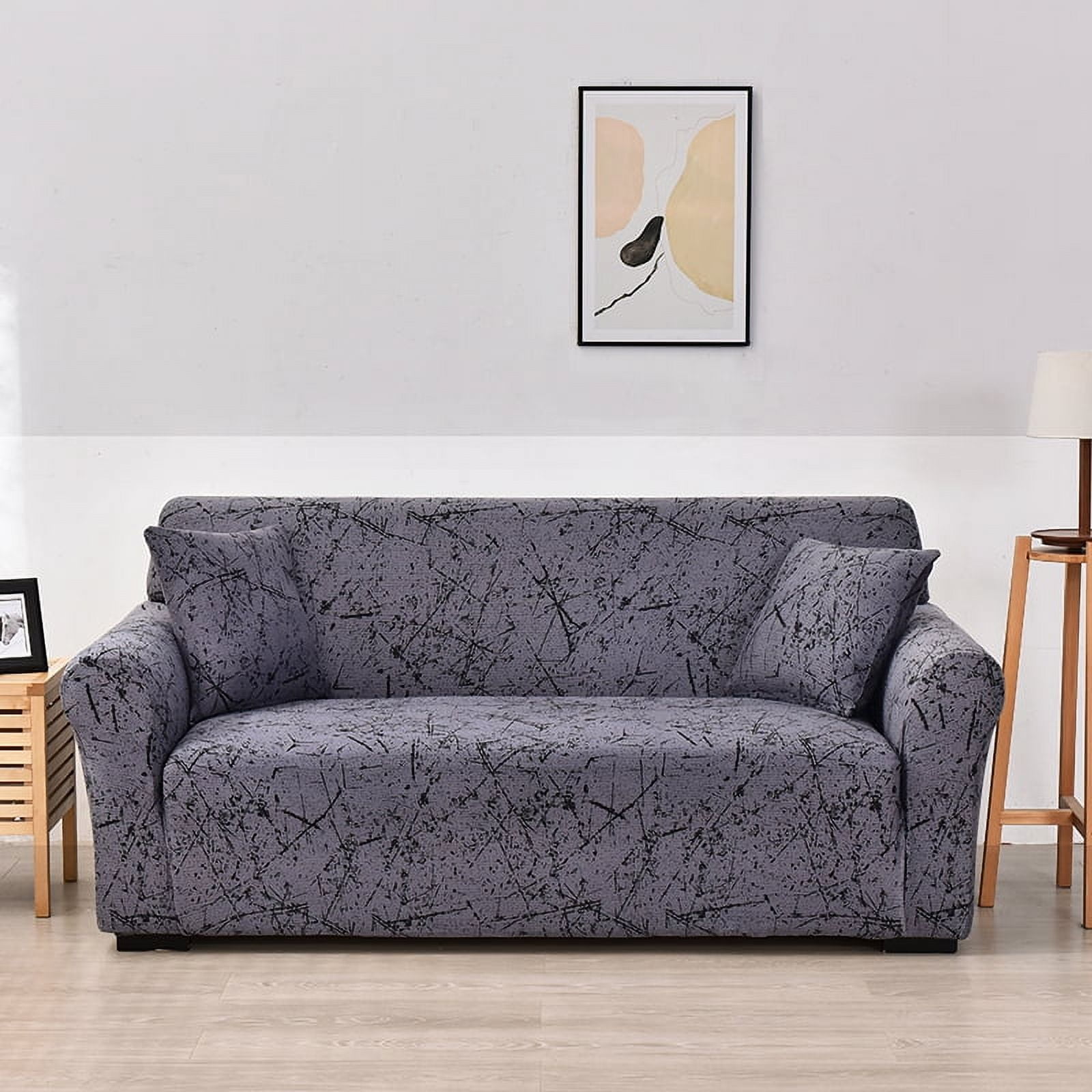 Geometric Figure Stretch Cover Elastic All-inclusive Couch Case For ...