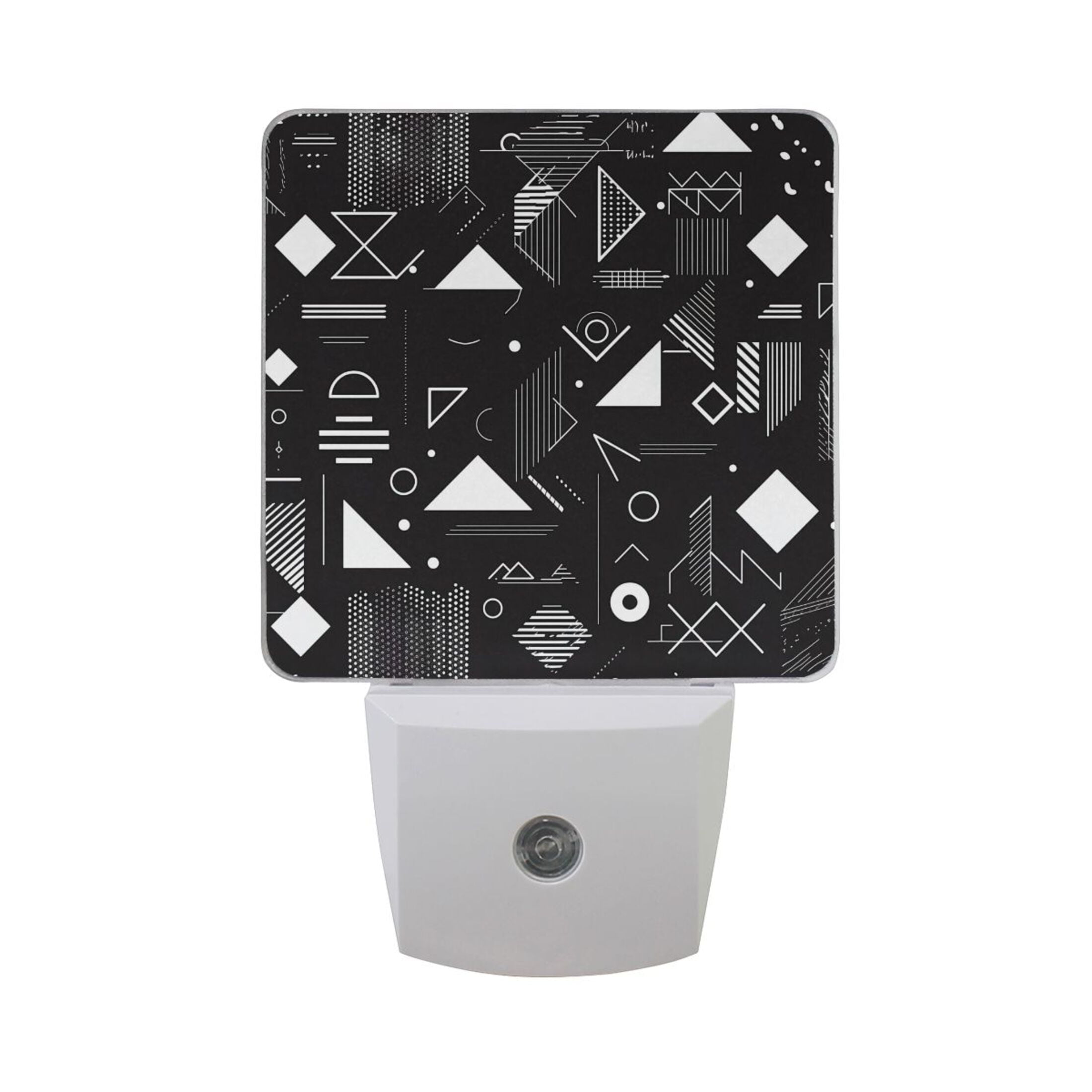 Geometric Figures Night Light 2 Pack LED Nightlight Plug into Wall Dusk ...