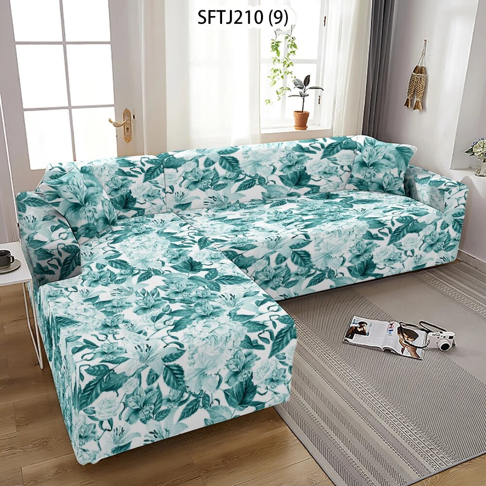 Geometric Floral Pattern Living Room Sofa Cover Printing Retro ...