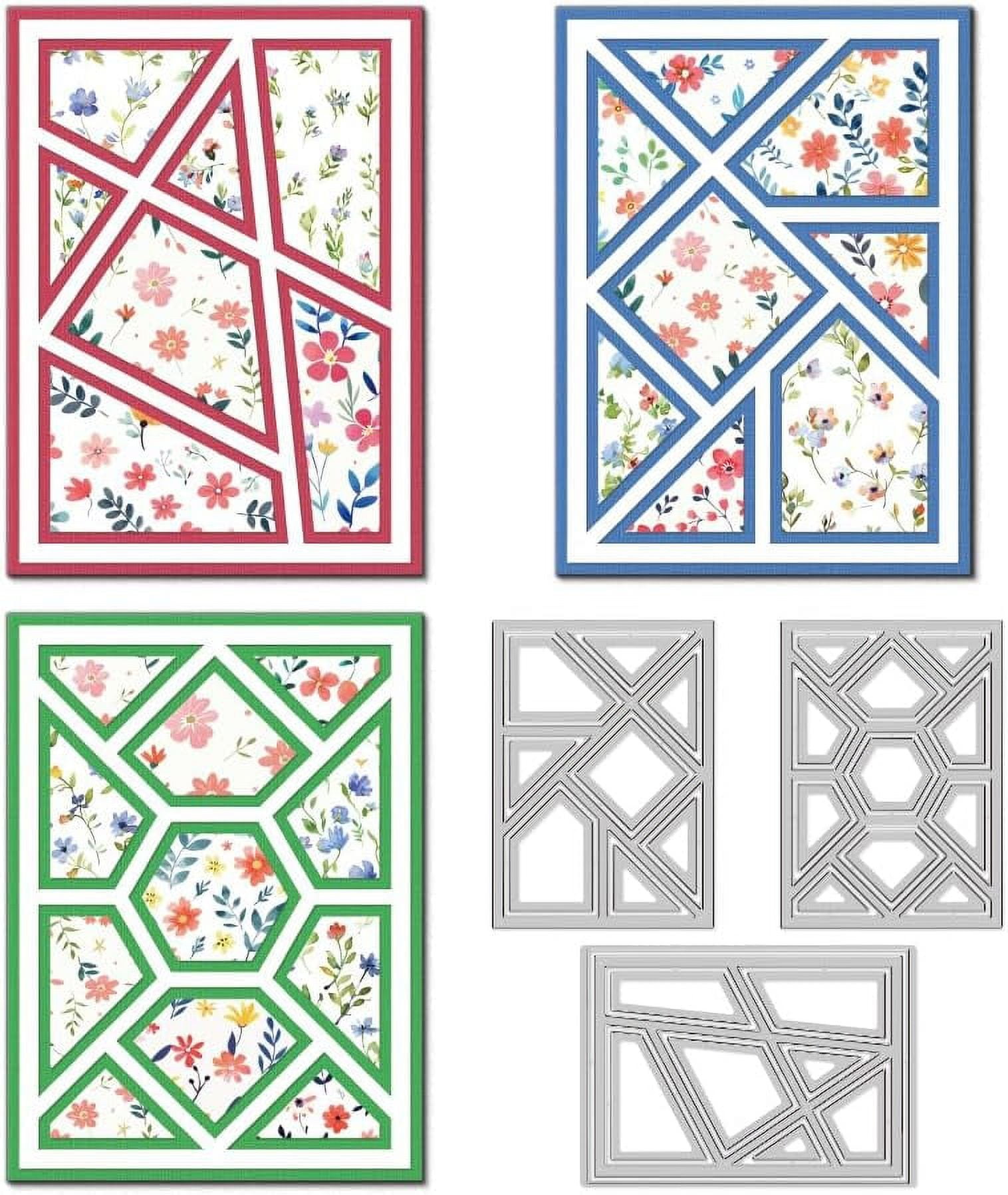 Geometric Frames Cutting Dies Card Making Die Borders Stencil Carbon ...