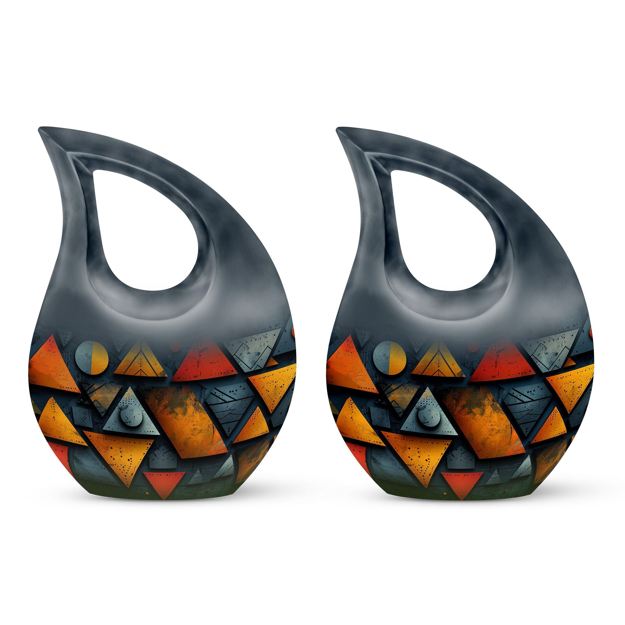 Geometric Fusion Spectrum Shapes Urn - Funeral Urns For Human Ashes ...