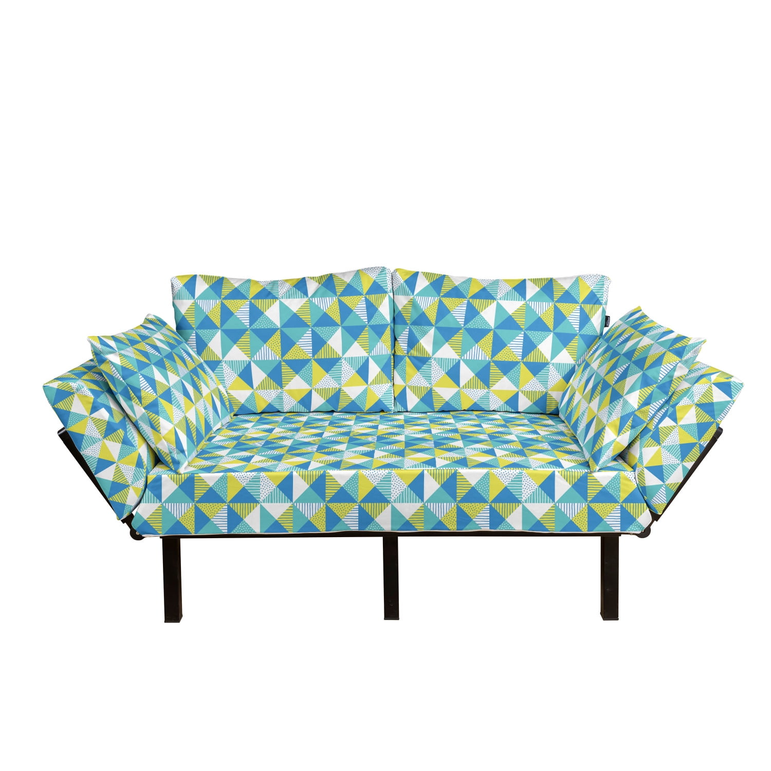 Geometric Futon Couch, Abstract Interpretation of Square Inner Dots and ...