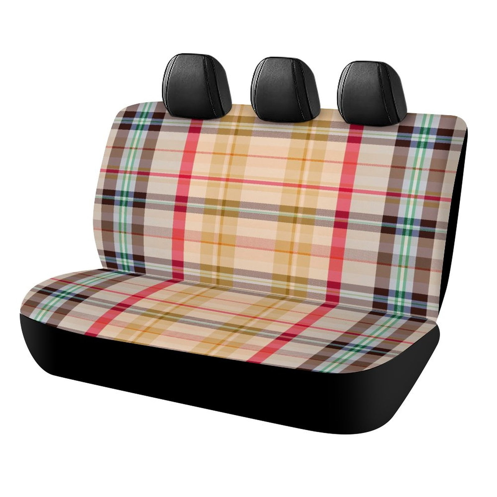 Geometric Grid Car Back Seat Pad Useful Stain Resistant Covers ...