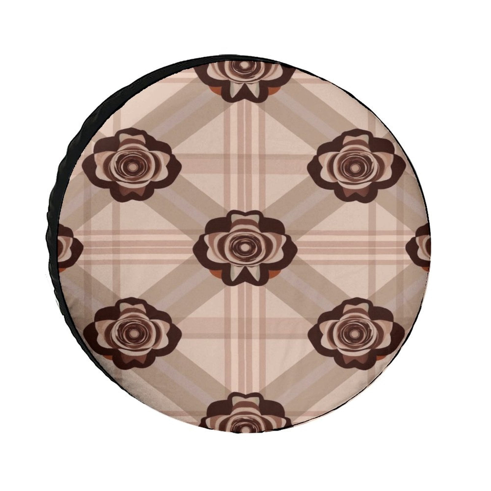 Geometric Grid Spare Tire Cover Universal Waterproof Dust Proof Wheel ...