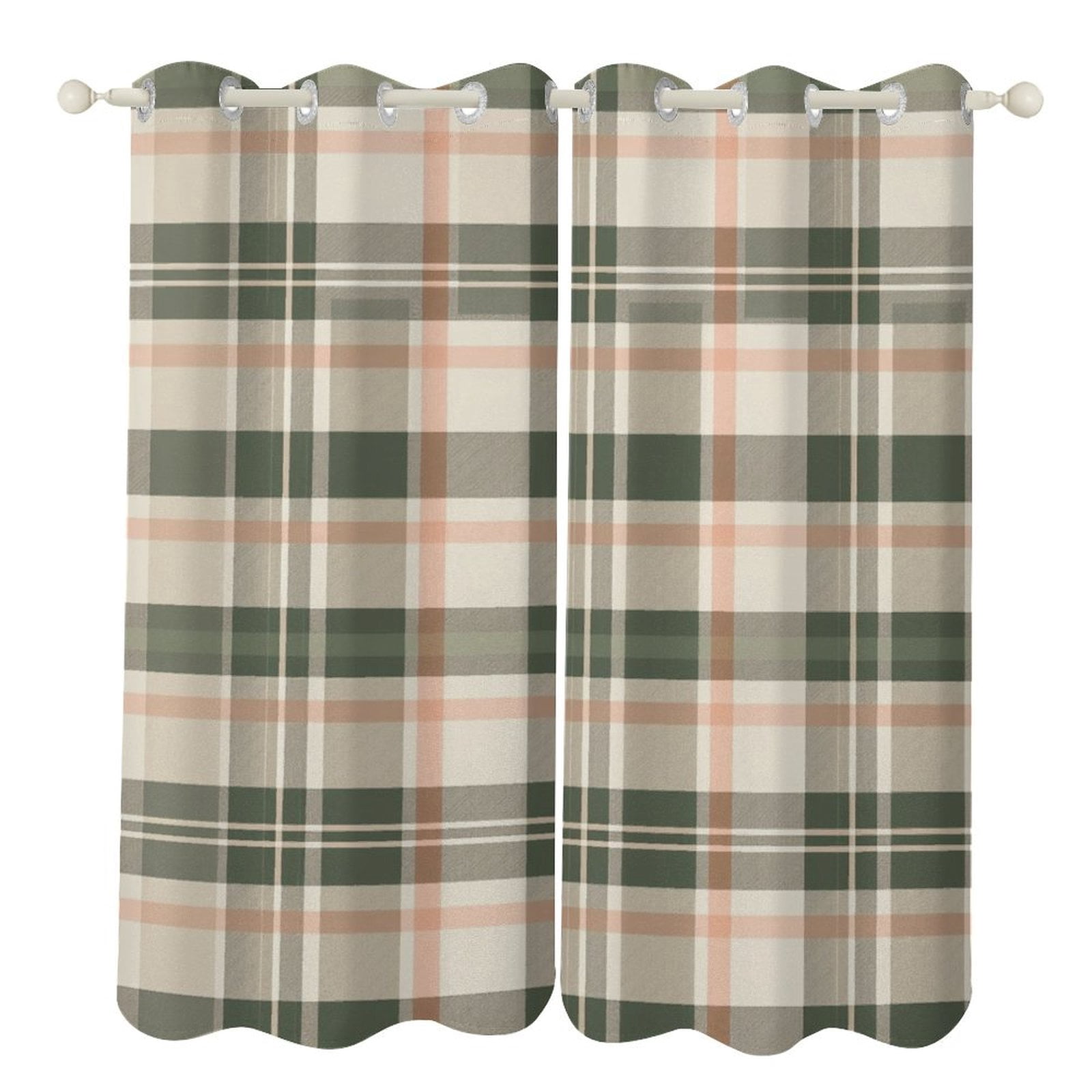 Geometric Grid Window Curtains For Living Room Bedroom Bathroom Kicthen ...