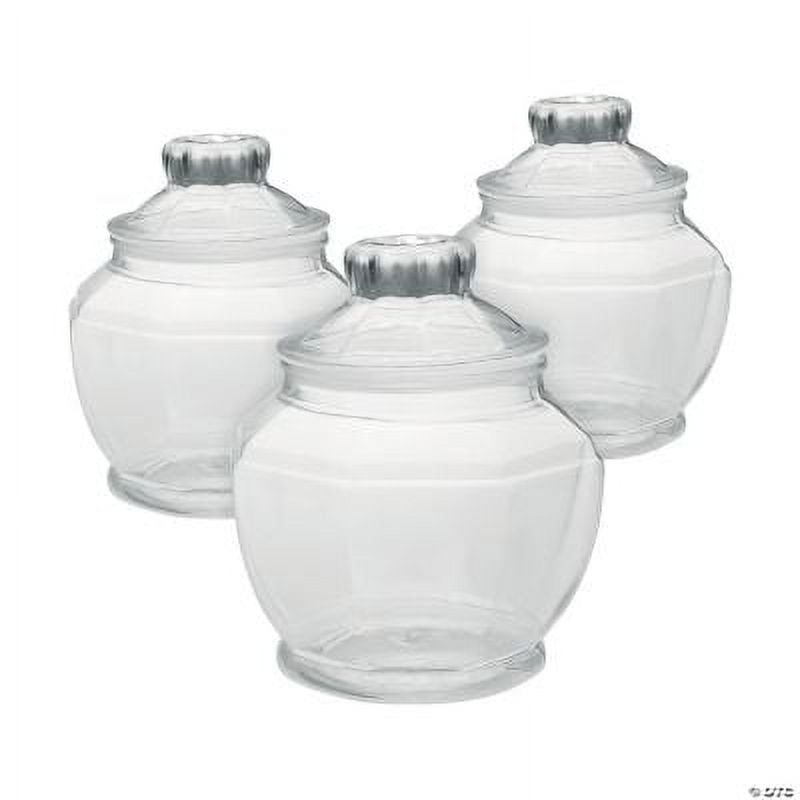 Geometric Jars with Lids, Birthday, Party Supplies, 3 Pieces - Walmart.com