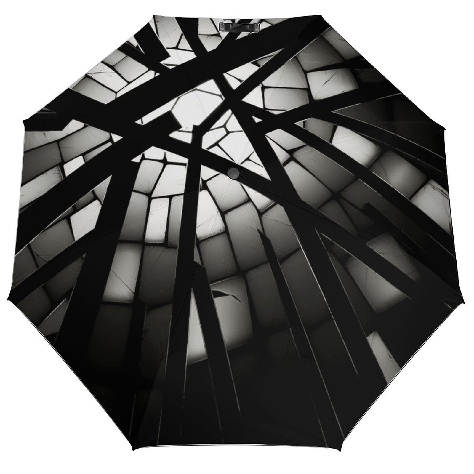Geometric Lattice Automatic Sunny Umbrella, Sun Protection Shade, Three ...