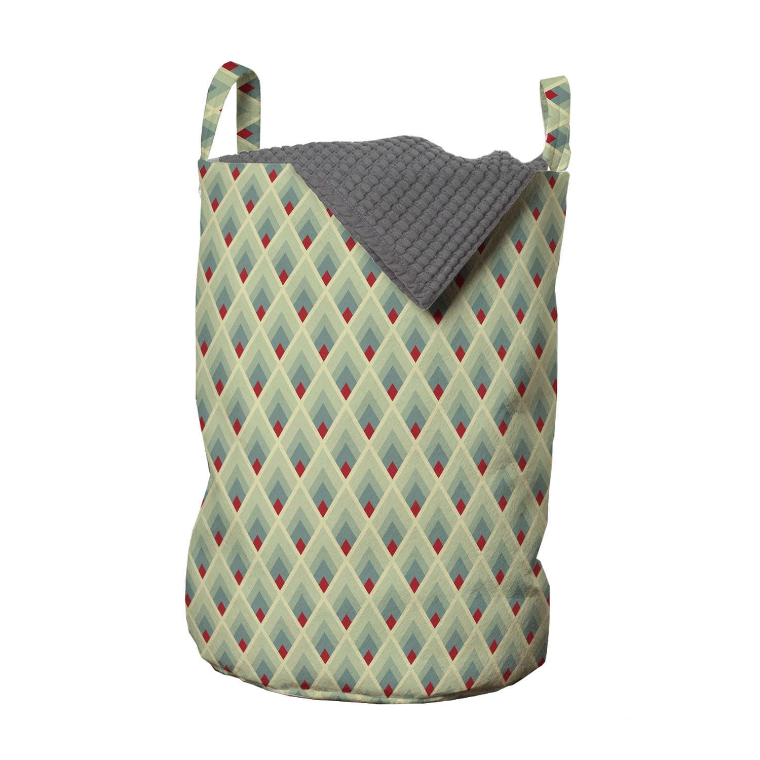 Geometric Laundry Bag, Mountain Shaped Upward Triangles Symmetrical ...
