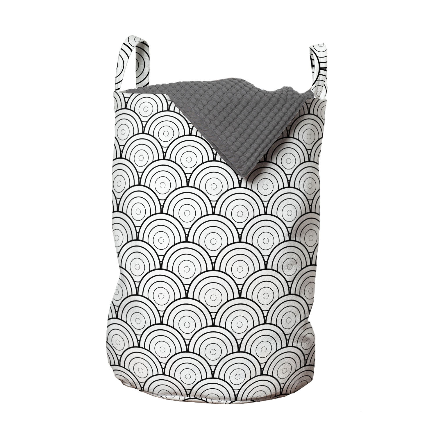 Geometric Laundry Bag, Oriental Moroccan Like Rounds Circles Sea Wave ...