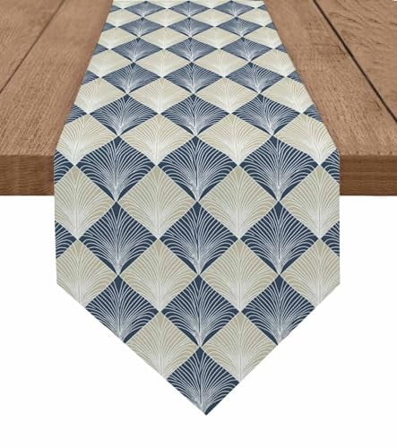 Geometric Leaves Triangle Table Runners Dresser Scarves Table ...