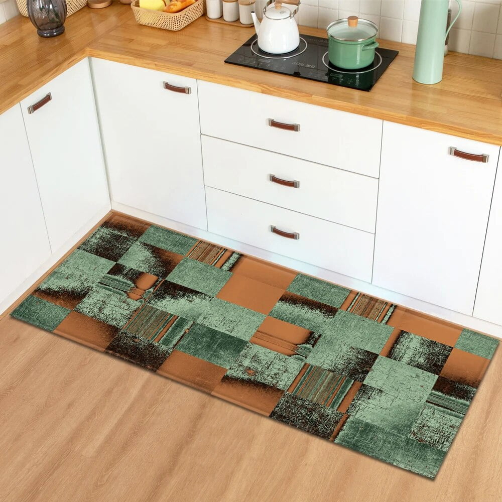 Geometric Living Room Kitchen Carpet Home Entrance Doormat Bedroom ...