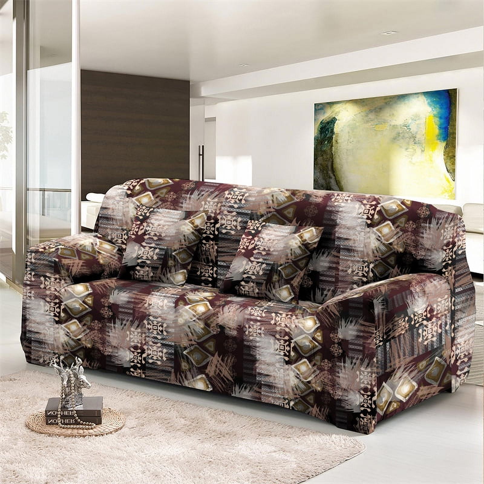 Geometric Luxury Sofa Covers for Living Room Stretch Slipcovers ...