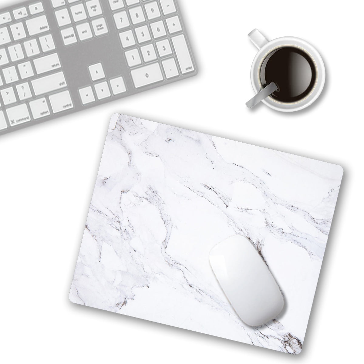 Geometric Marble Mouse Pad Marble Mouse Pad Office Desk Rubber Mat，#02 ...