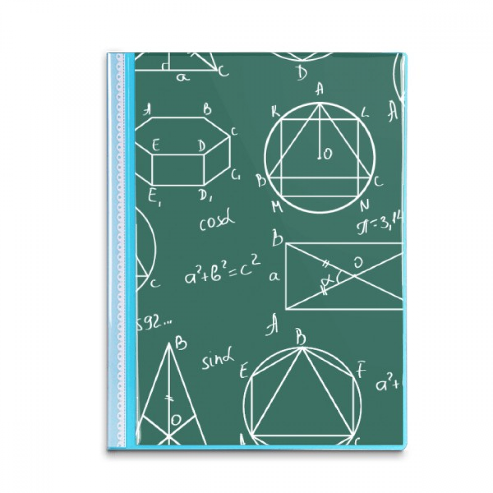 Geometric Mathematical Formula Calculus Book Sheet Protectors Portfolio ...