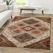 nuLOOM Vanesa Transitional Medallion Fringe Area Rug, 8' x 10', Rust ...
