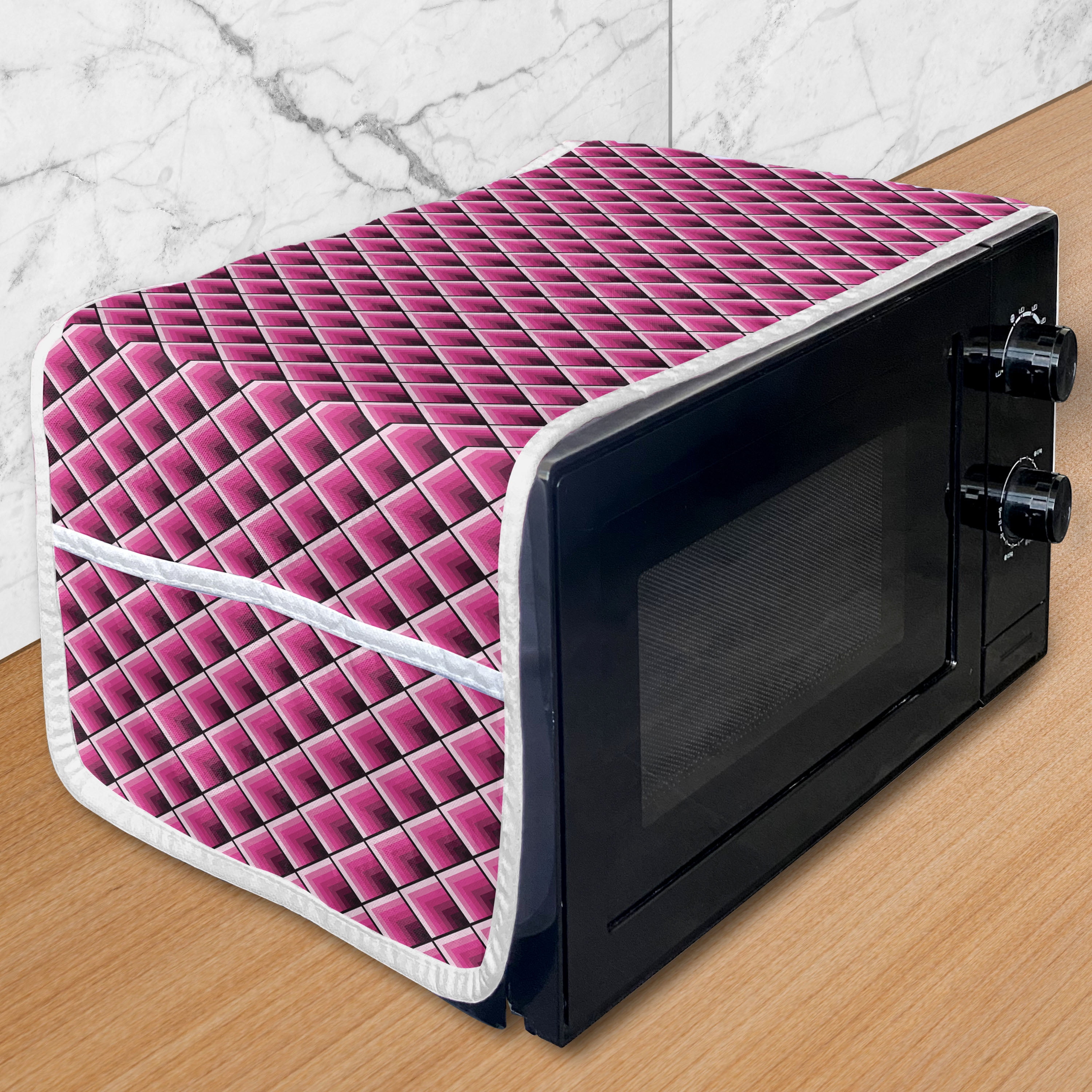 Geometric Microwave Oven Cover, Symmetrical Rhombus Inspired Elements ...