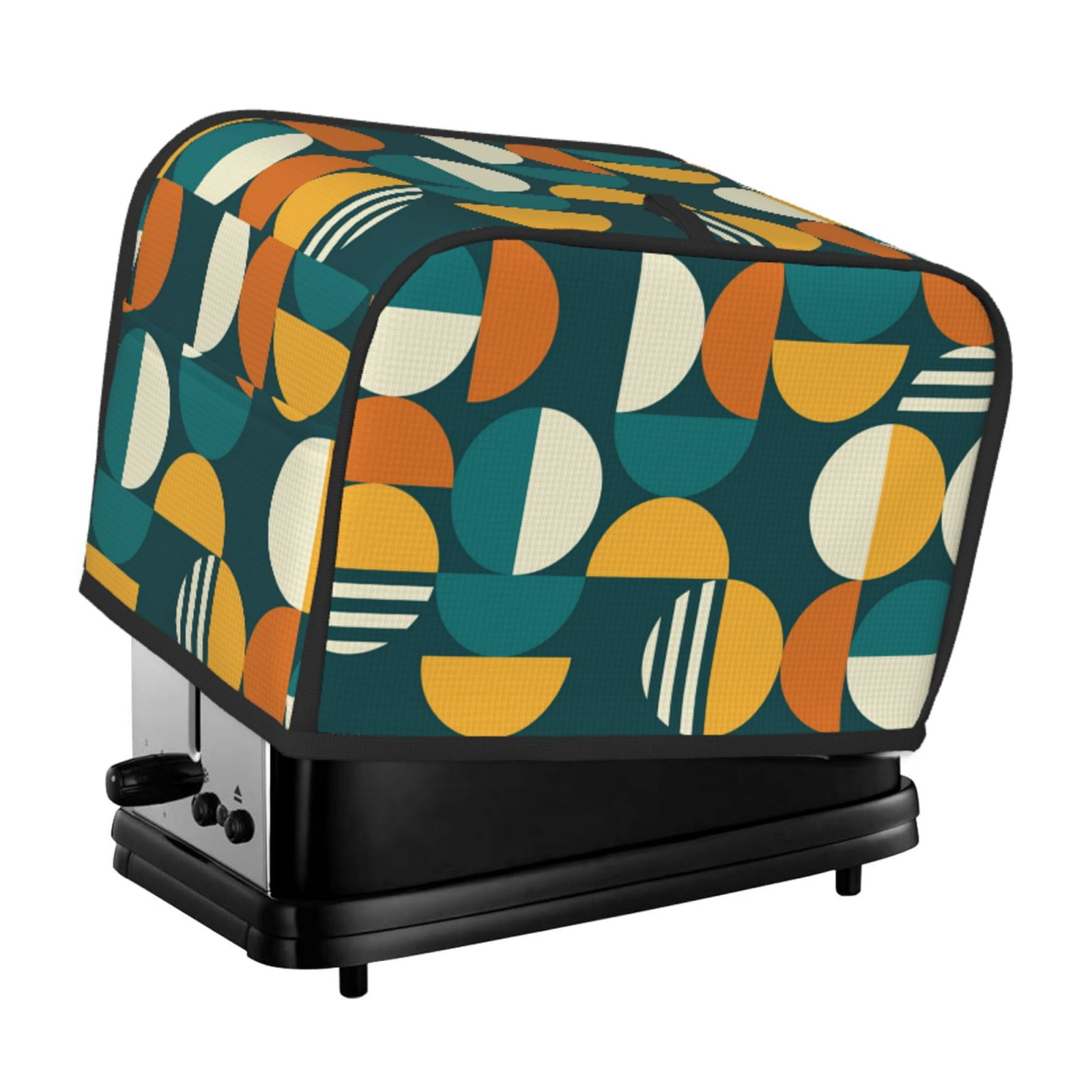 Geometric Mid Century Retro 2 Slice Toaster Cover Bread Maker Dust ...