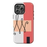 Geometric Minimalist Line Drawing iPhone Case 17 16 15 14 13 12 11 Pro ...
