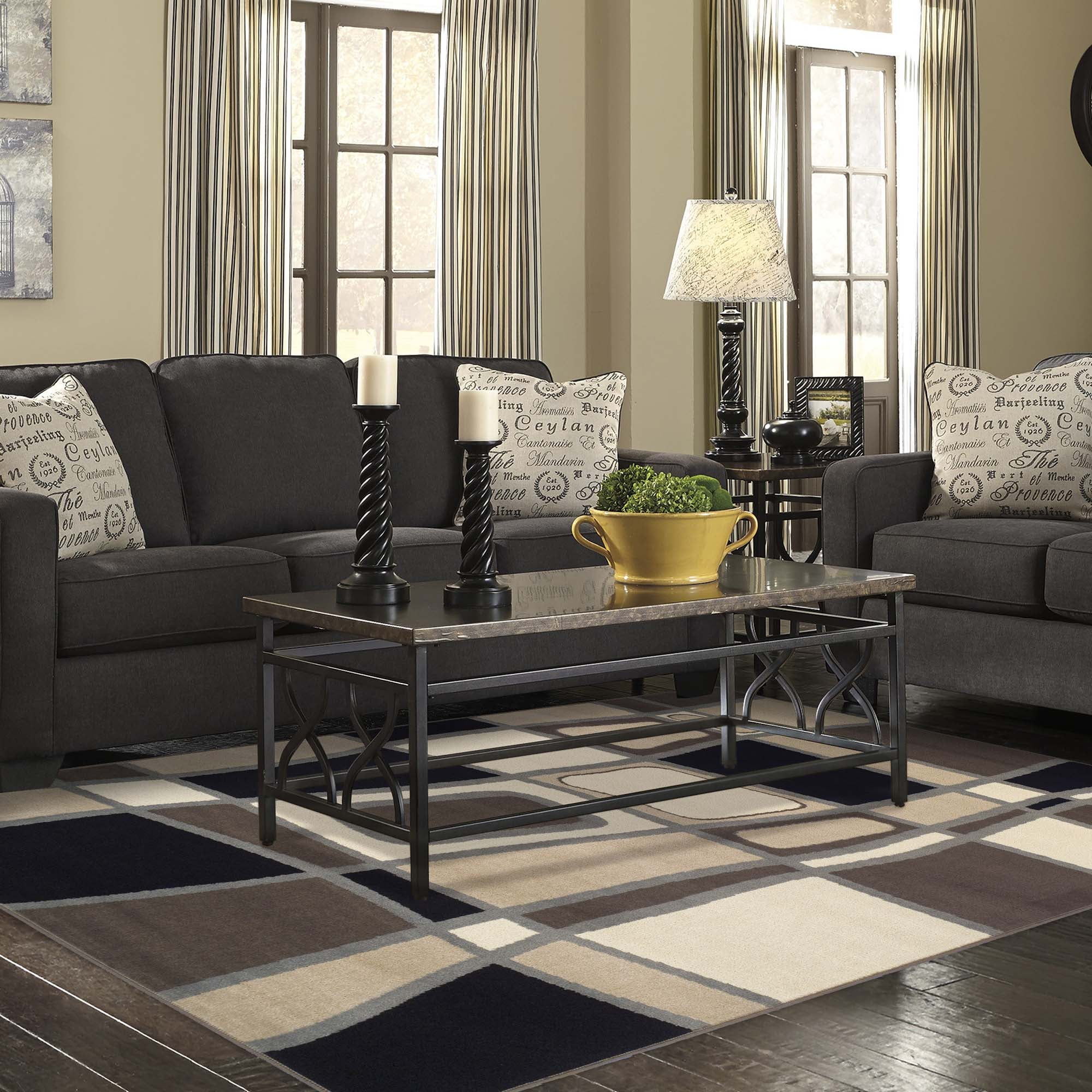 Superior Cobblestone Geometric Transitional Modern Area Rug, 5' x 8 ...