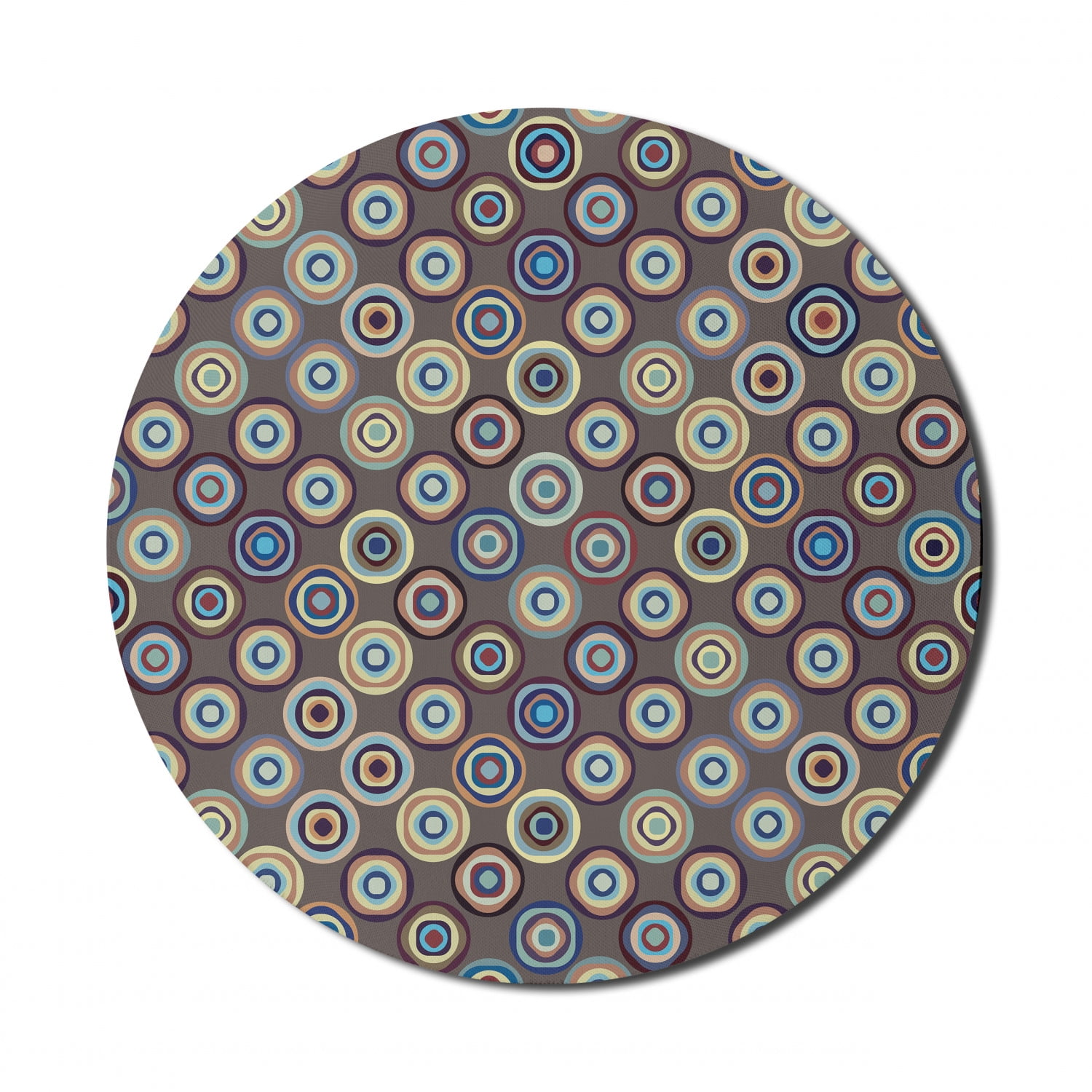 Geometric Mouse Pad for Computers, Disc Shaped Circular Gradient Rounds ...