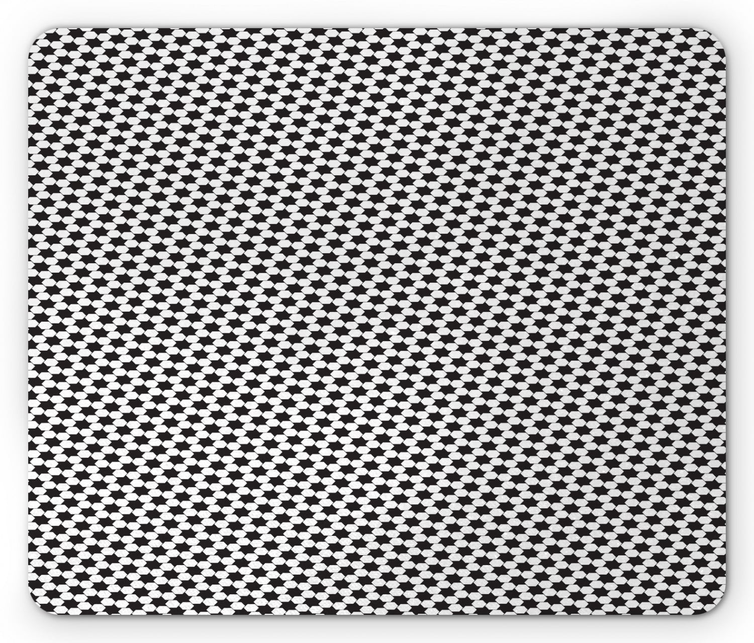 Geometric Mouse Pad, Minimalist Pattern with Abstract Hexagon Shapes in ...