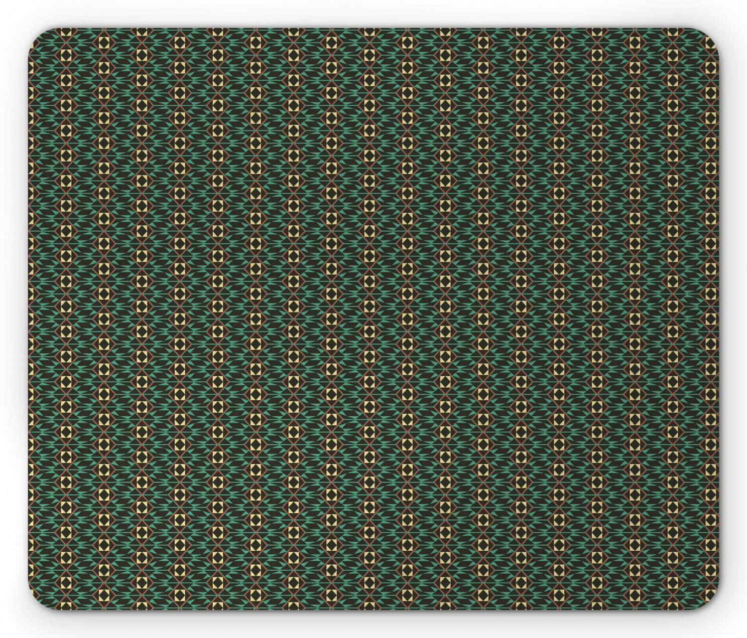 Geometric Mouse Pad, Mosaic Composition with Rhombuses Triangles and ...