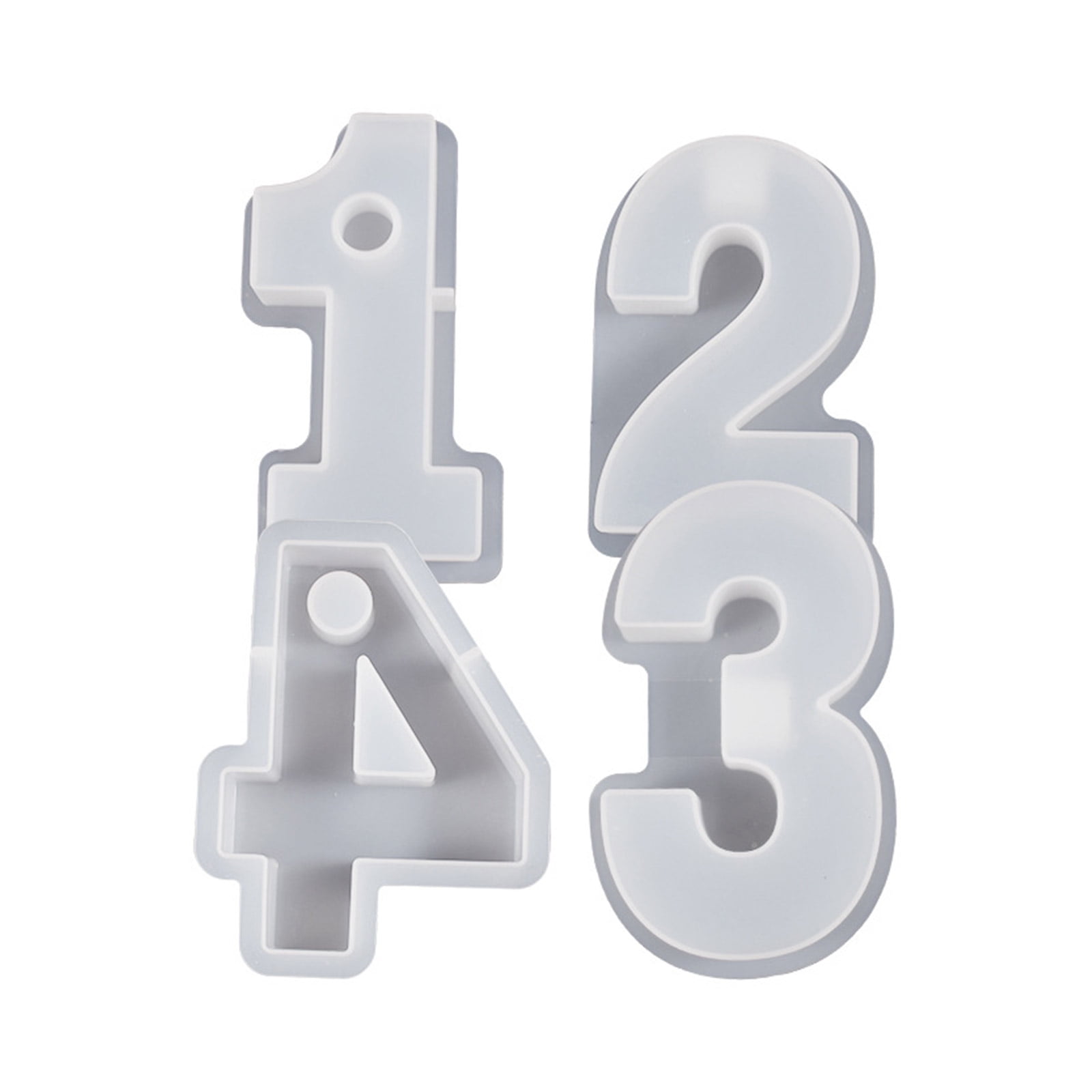 Geometric Numbers Candlestick Siliocne Mold Handmade Plaster Epoxy ...