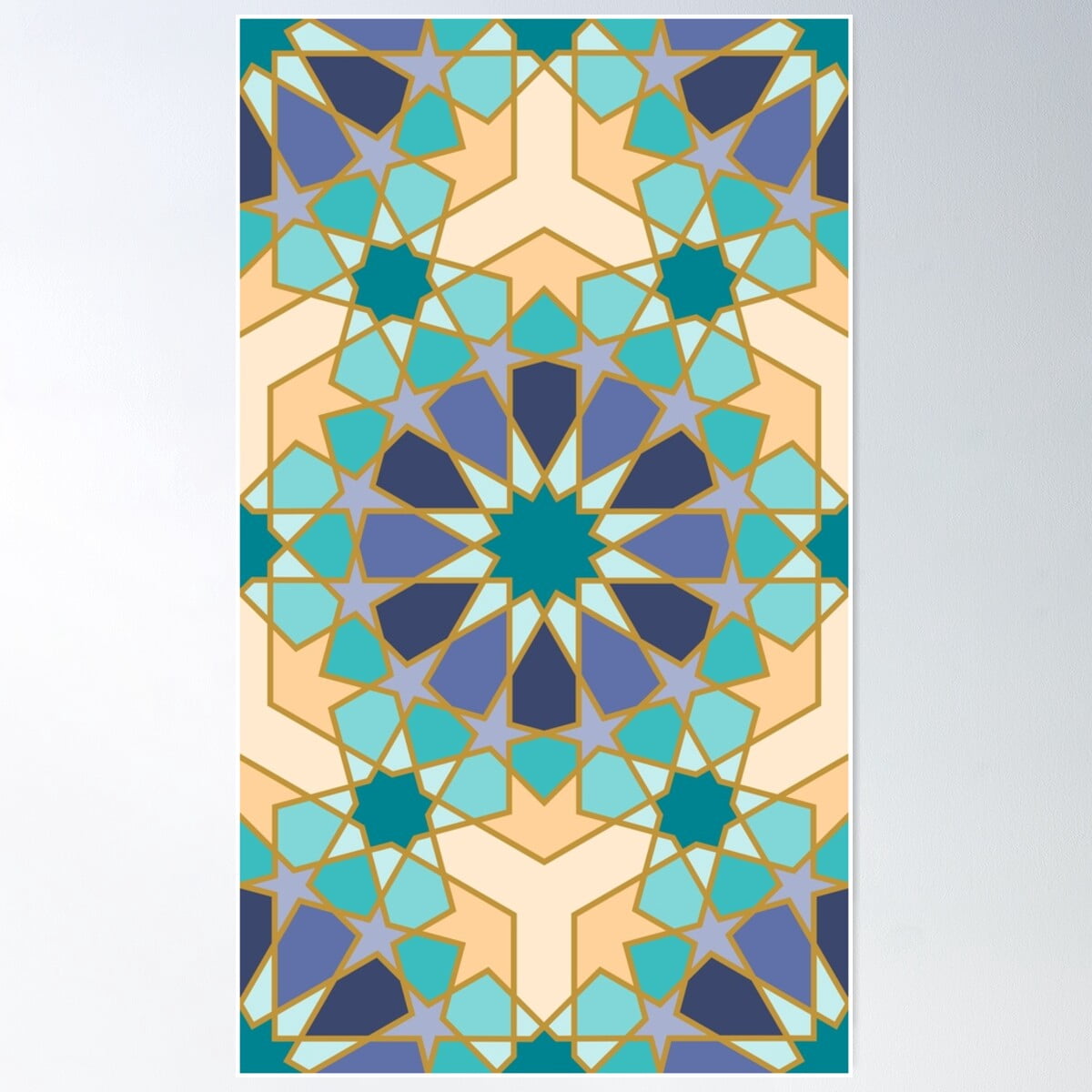 Geometric Pattern: Arabic Tiles: Dream Poster Wall Art, Modern Wall ...