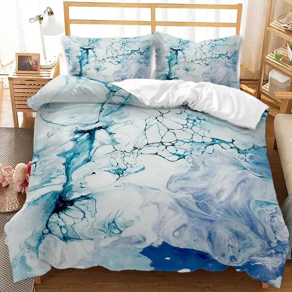 Geometric Pattern Duvet Cover Set Abstract Colorful Geometric Figures ...