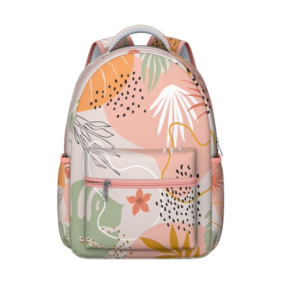 Geometric Pattern Waterproof School Bag - Ergonomic Design for Spinal ...