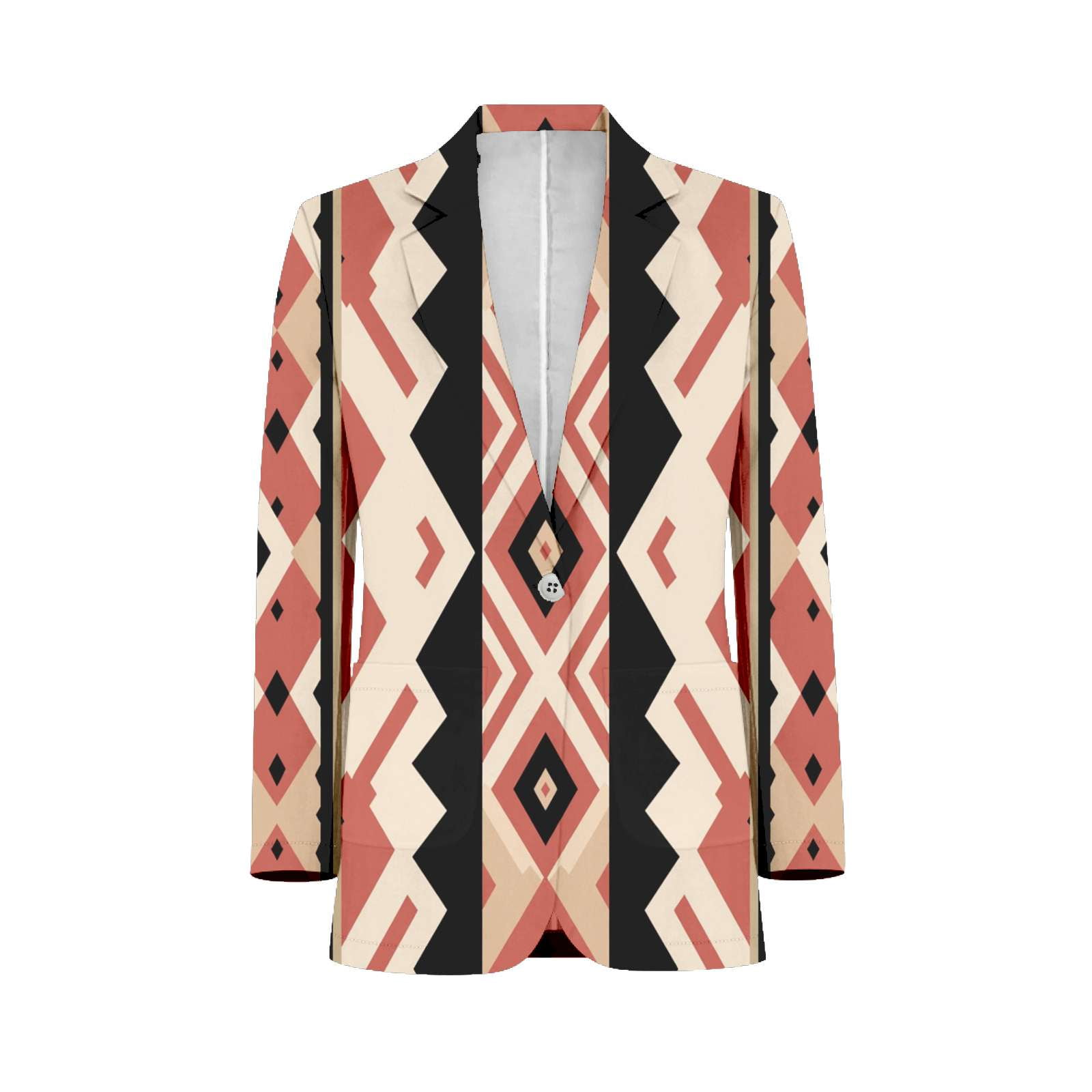 Geometric Pattern With Repeating Shapes Customized Men's Suits full man ...