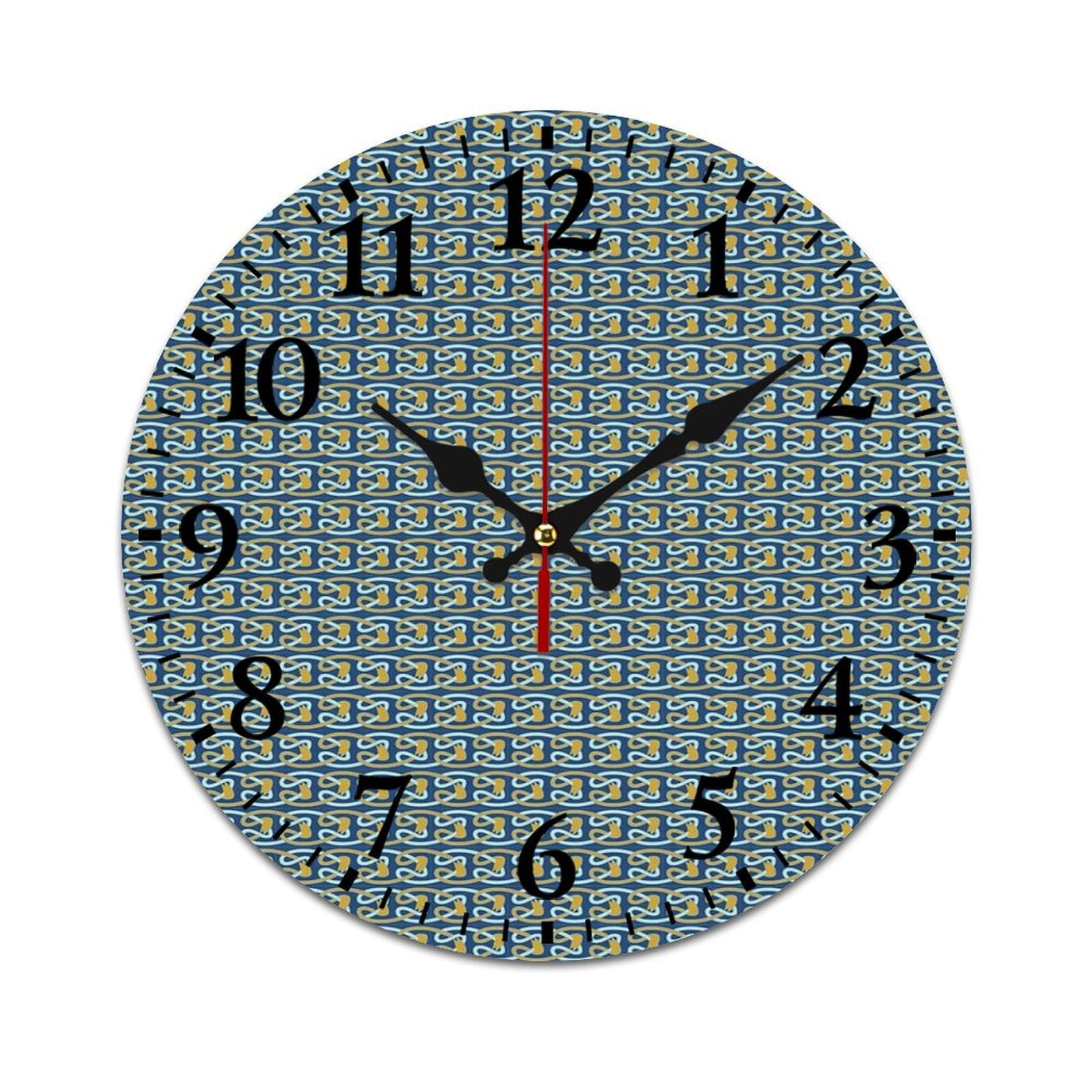Geometric Patterns 8 Wall Clock Modern Design Clocks Wall Hanging Home ...