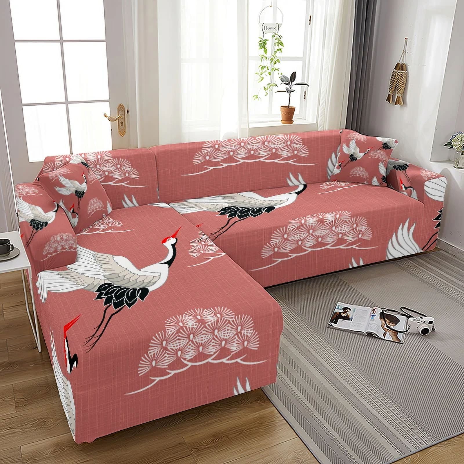 Geometric Patterns Cushion Cover Sofa Cover for Living Room Elastic ...