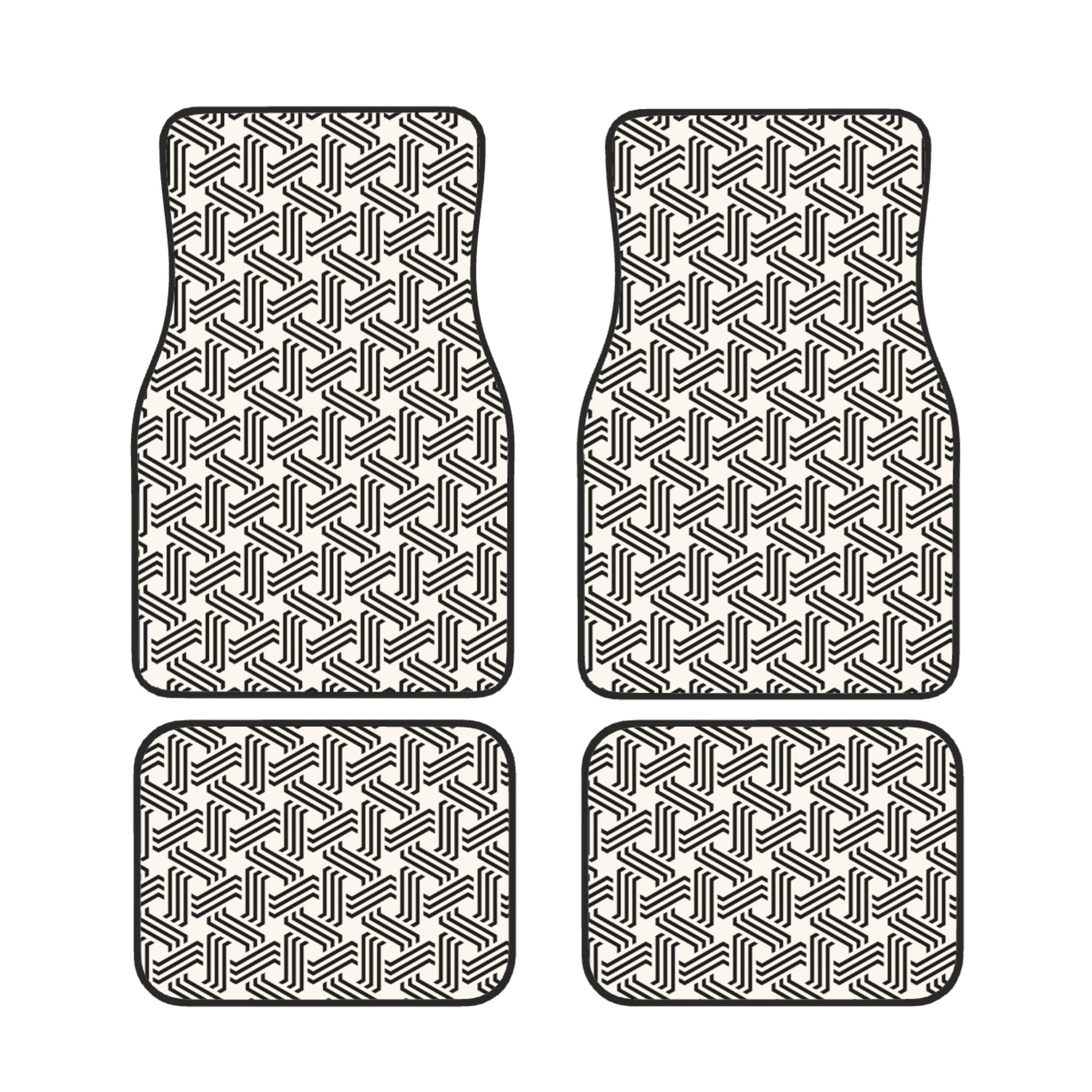 Geometric Patterns Universal Fit Carpet Floor Mats For Car Suv Van ...