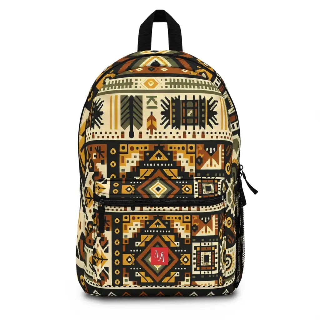 Geometric Patterns in Earth Tones - Backpack - Walmart.com