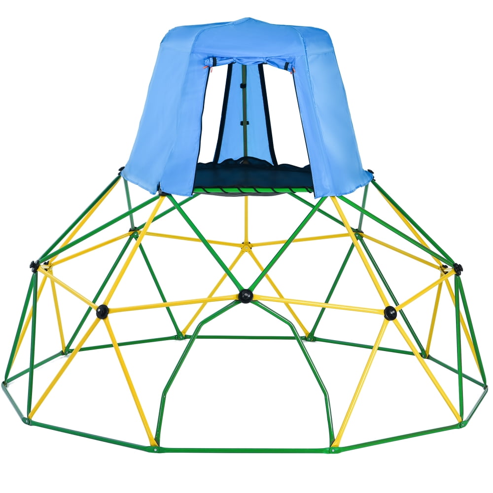 Triple Tree Dome Climbing Playset Geometric Playground Swing Sets for ...