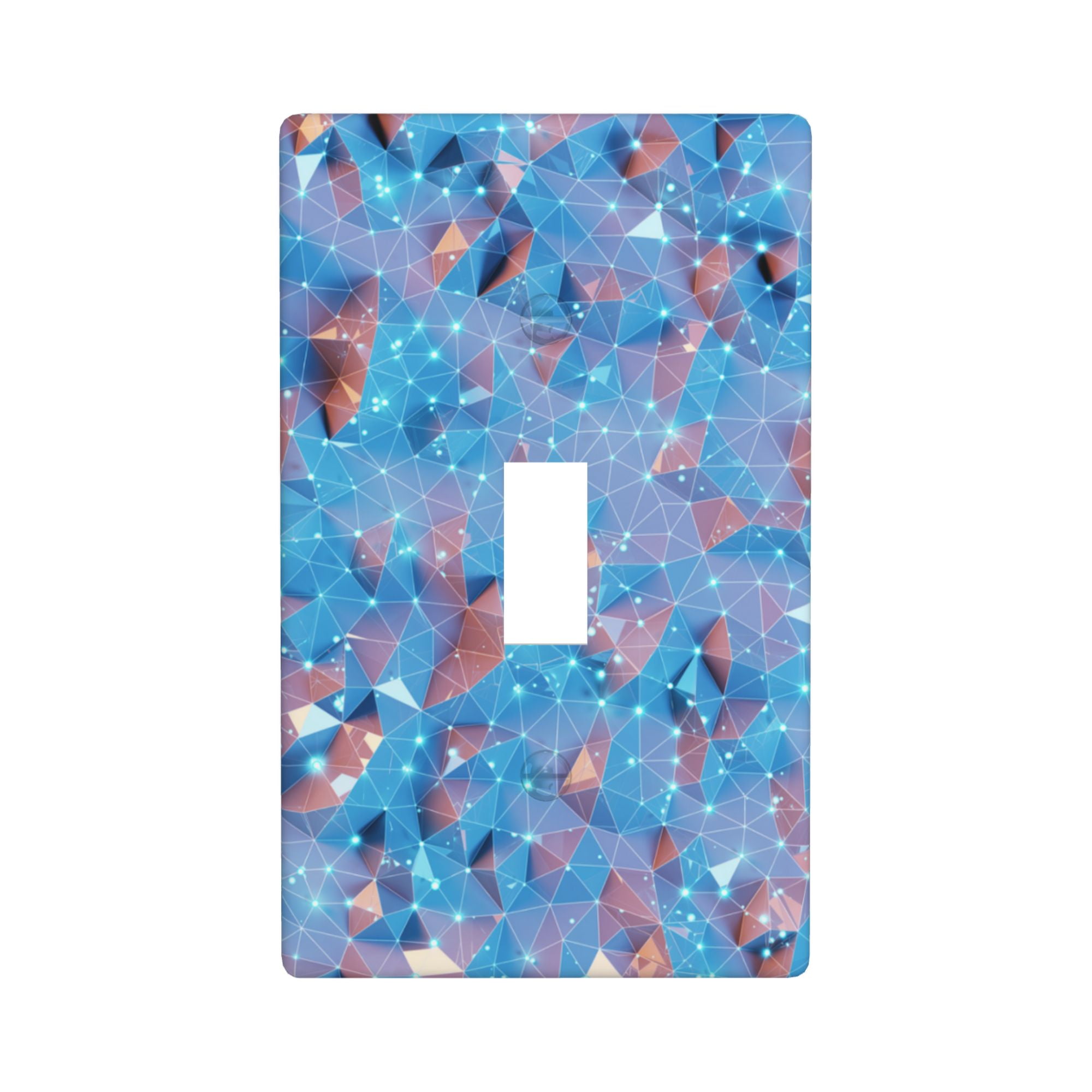 Geometric Polygon Background Single Toggle Light Switch Plate ...