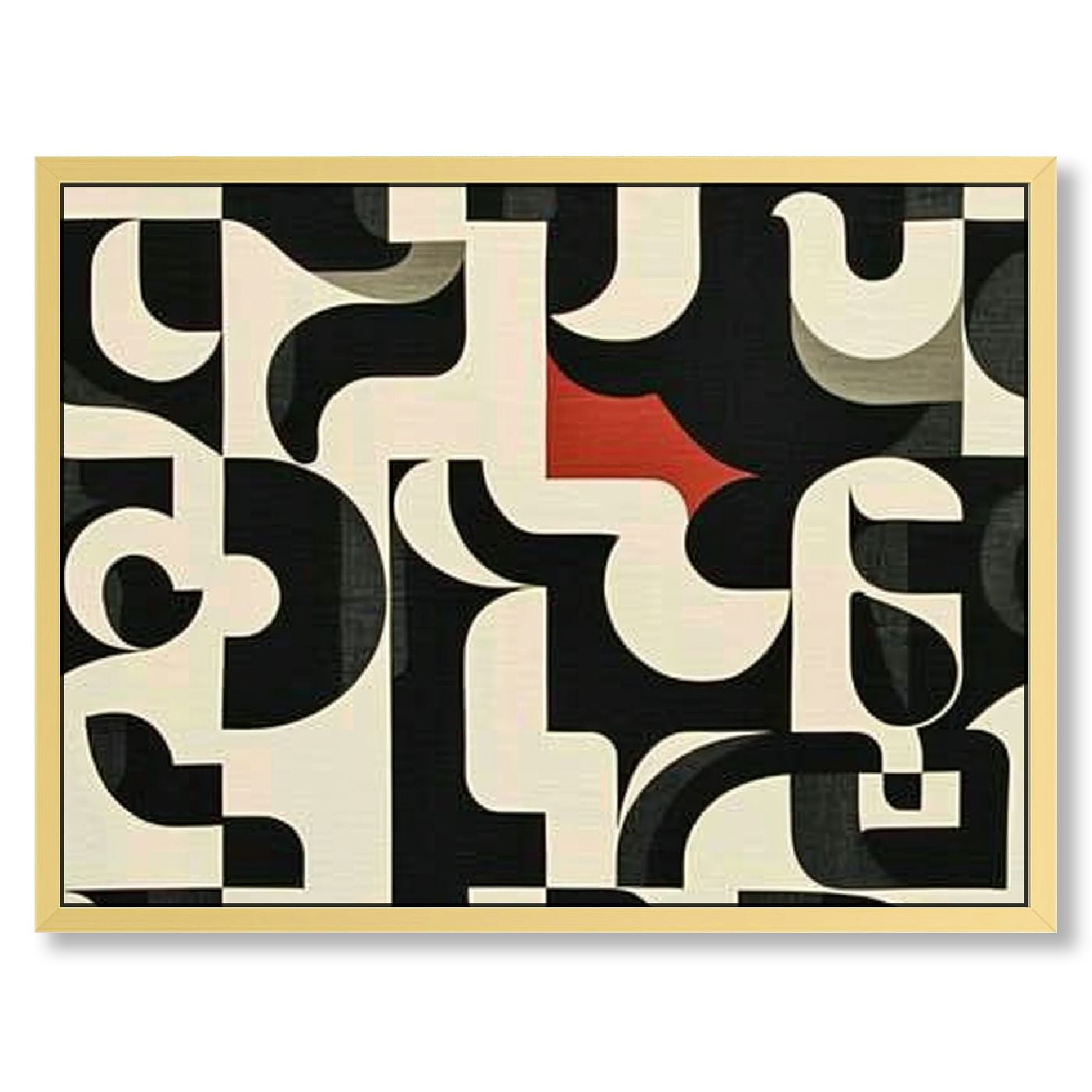 Geometric Poster - Textile Pattern Print - Geometric Shapes Art ...