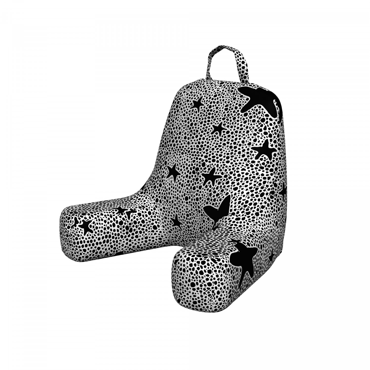 Geometric Reading Pillow Cover, Monochrome Creative Modern Star Form ...
